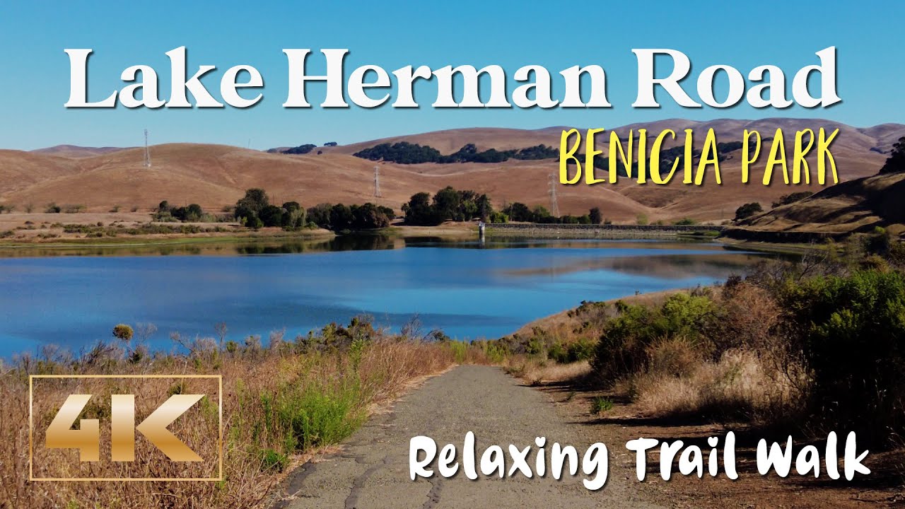 Virtual Walking Trail 4K Benicia Park to Lake Herman Walking Video ...
