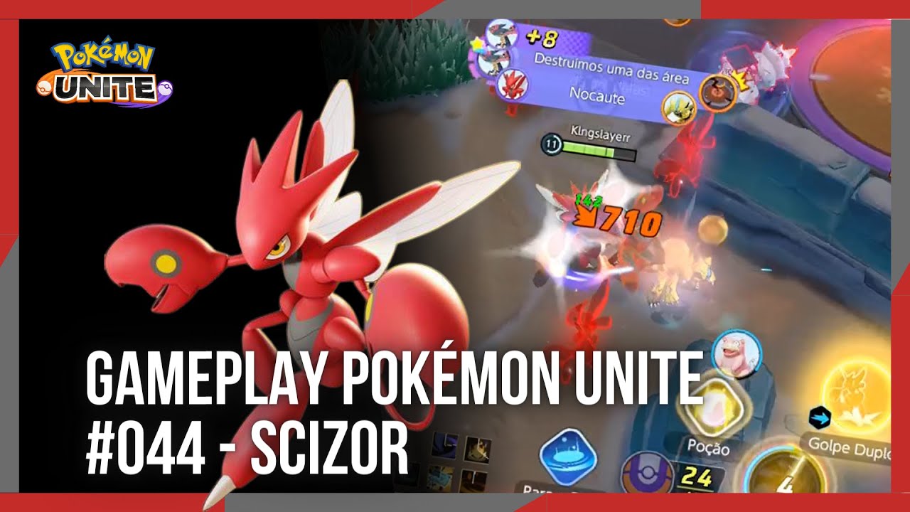 GAMEPLAY POKÉMON UNITE #044 - SCIZOR - YouTube