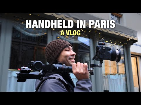 Filming in Paris with my weird handheld rig