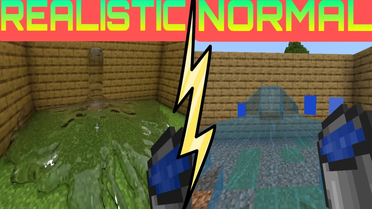 Realistic Minecraft VS Normal Minecraft | Minecraft PE | #minecraft #vs ...