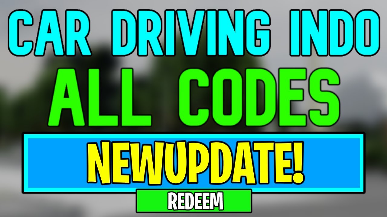 New Car Driving Indonesia Codes | Roblox CDID Codes (May 2024) - YouTube