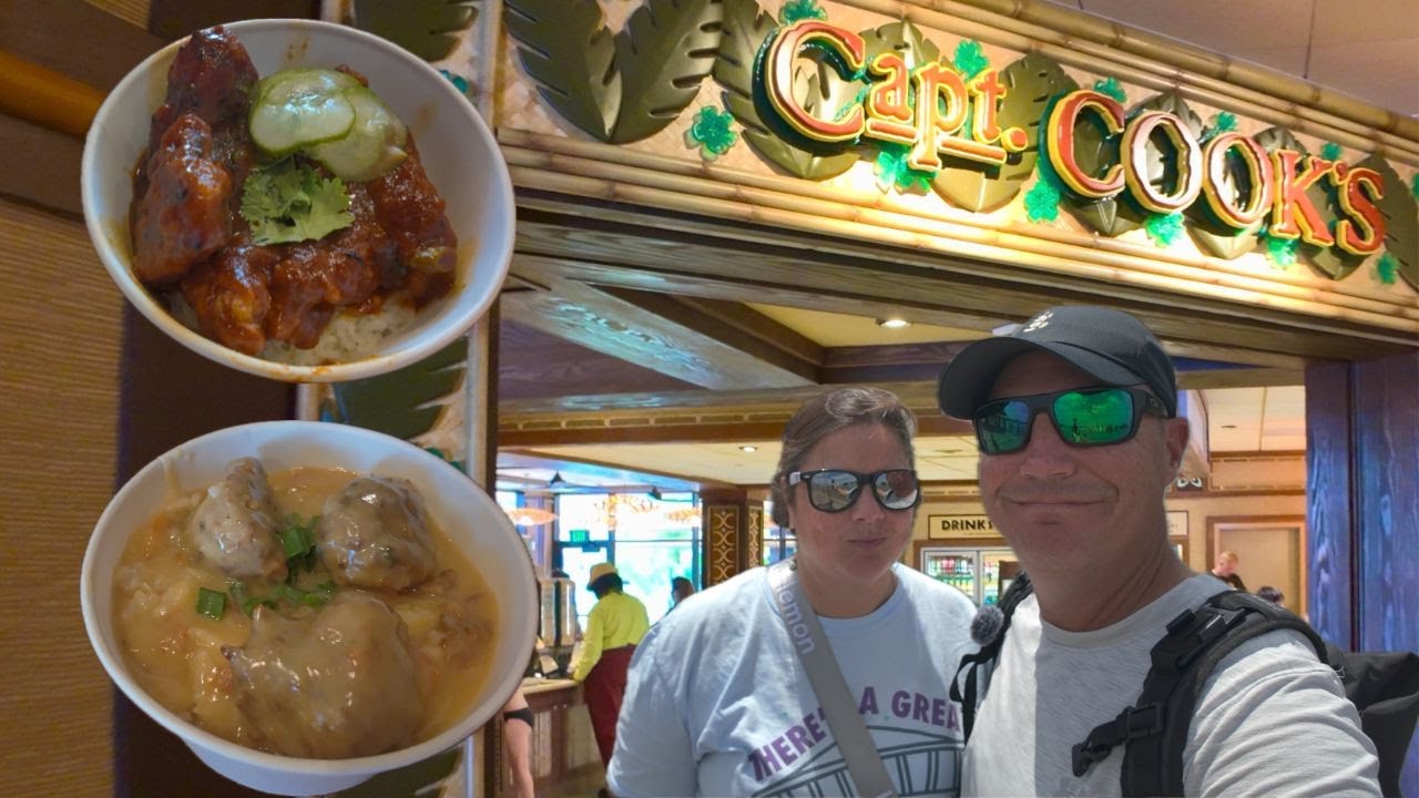 Disney Dining: Capt. Cook's Quick-Service at Polynesian Resort! - YouTube