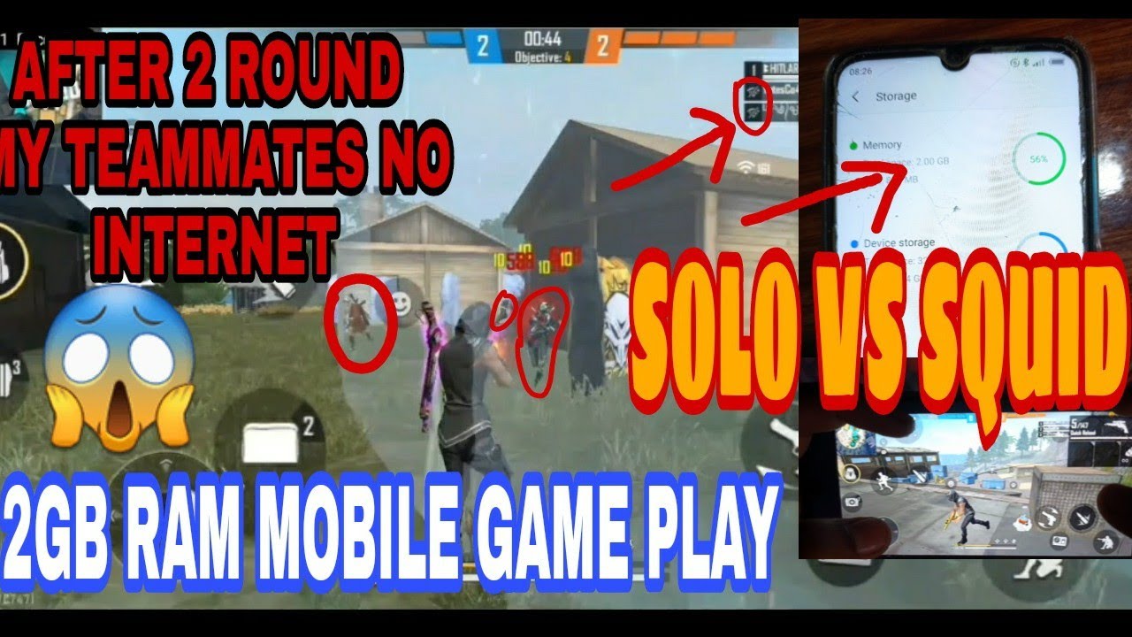 2gb RAM MOBILE GAME PLAY SOLO VS squid short clip - YouTube