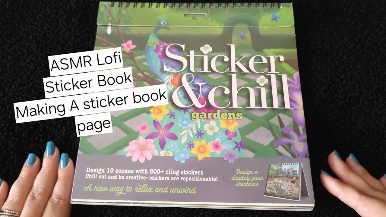 ASMR• Lofi• Sticker & Chill Book• Making a Sticker Book Page - YouTube