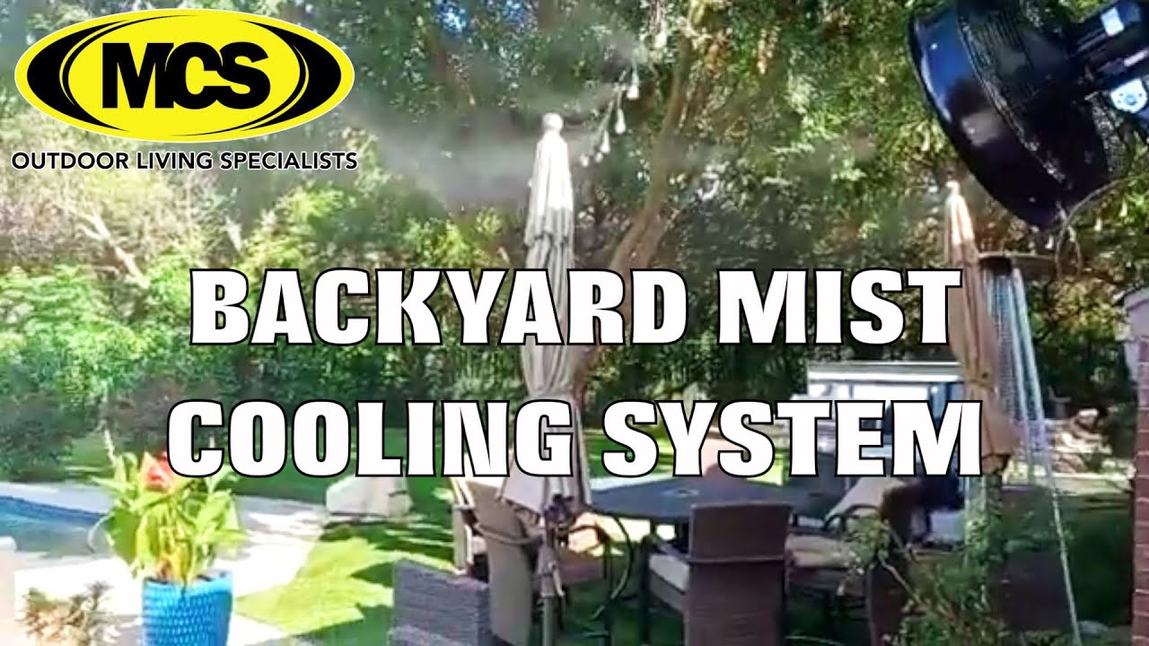Backyard Mist Cooling System by MCS Austin - YouTube