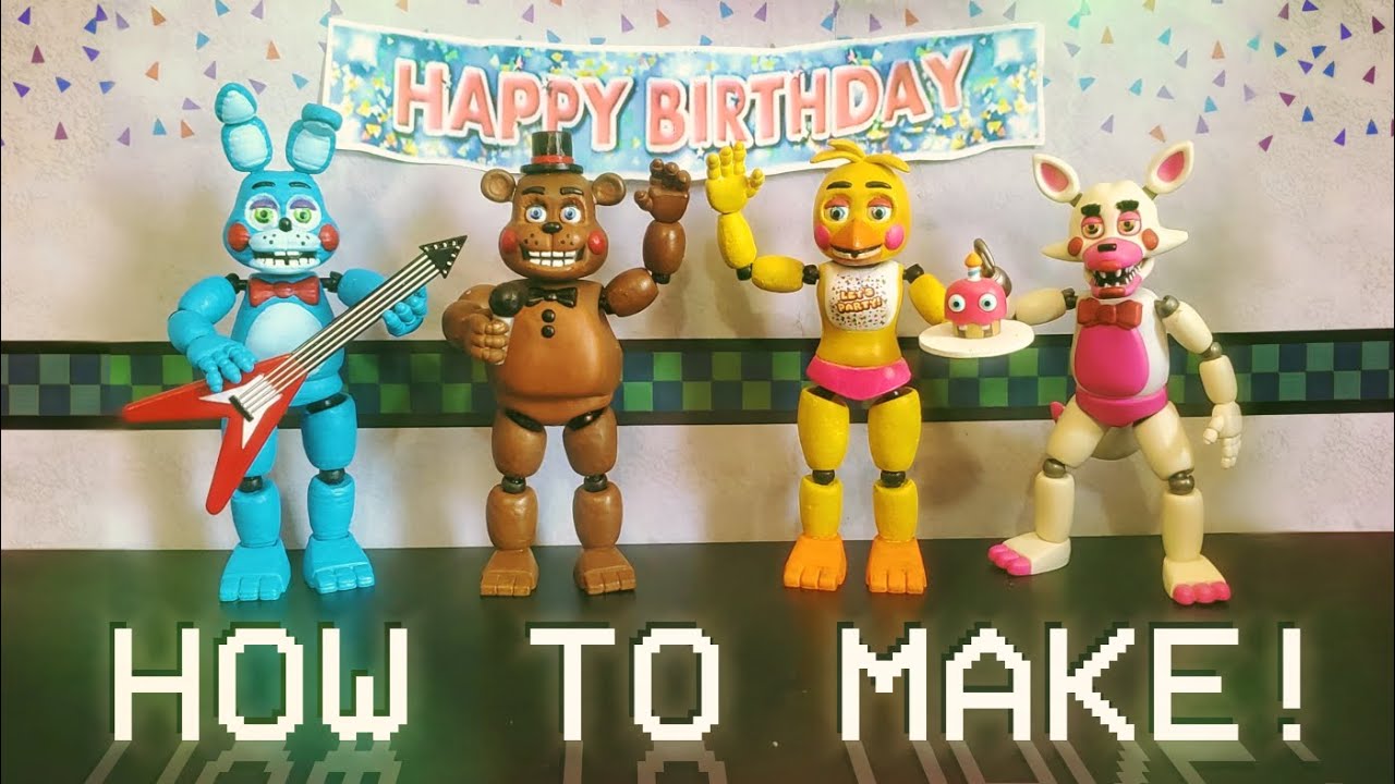 How To Make The Toy Animatronics Figures From FNAF 2 - YouTube