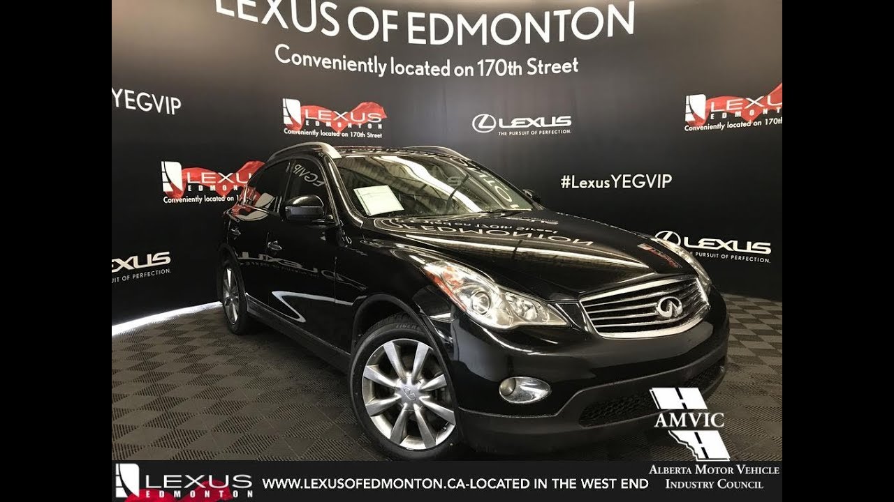 Used Black 2013 Infiniti EX37 Walkaround Review Ponoka Alberta - YouTube