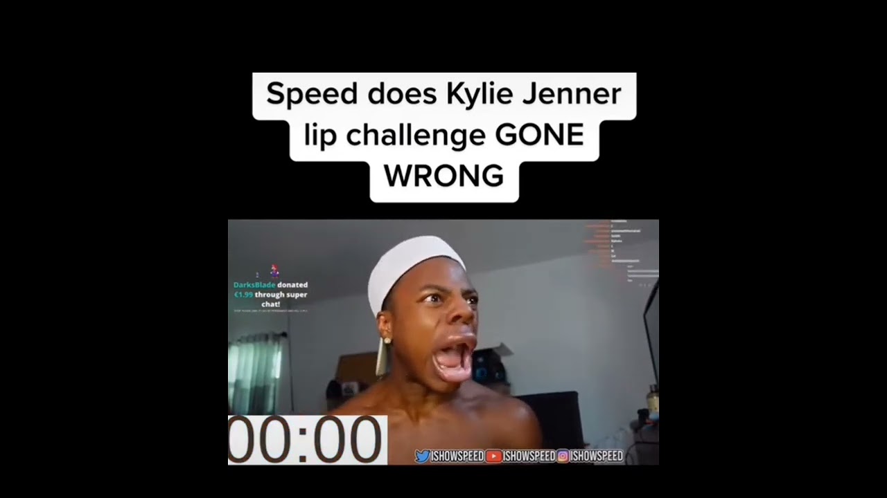 ishow Speed lips challenge gone wrong #ishowspeed #ishowspeed #ronaldo - YouTube