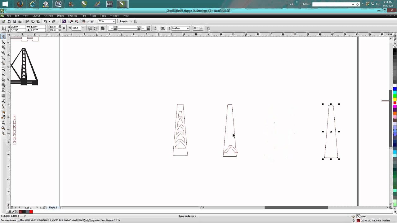 Corel Draw Tips & Tricks building a Bridge parts - YouTube
