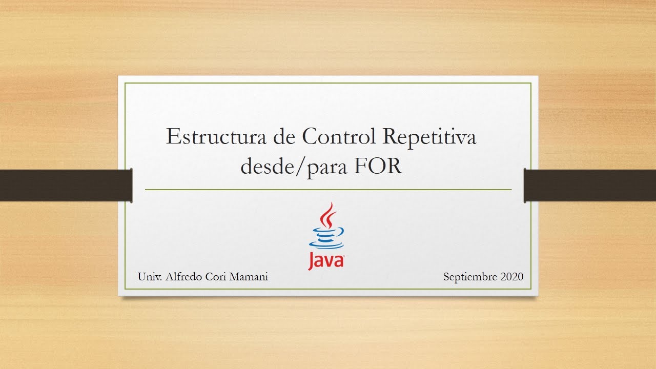 Estructura de Control Repetitiva - desde/para FOR - YouTube