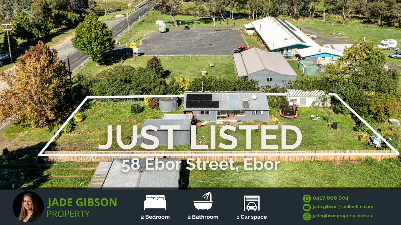 Jade Gibson Property Presents | 58 Ebor Street, Ebor - YouTube