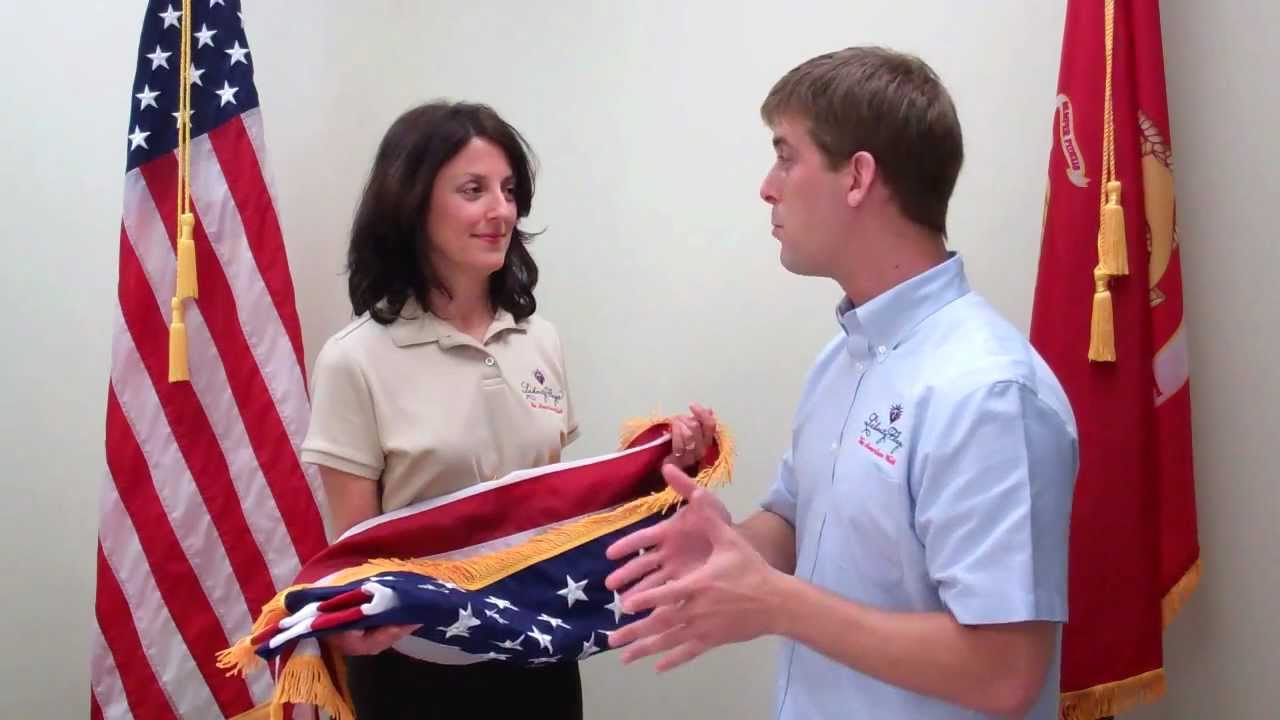 American Flag Gold Fringe Meaning