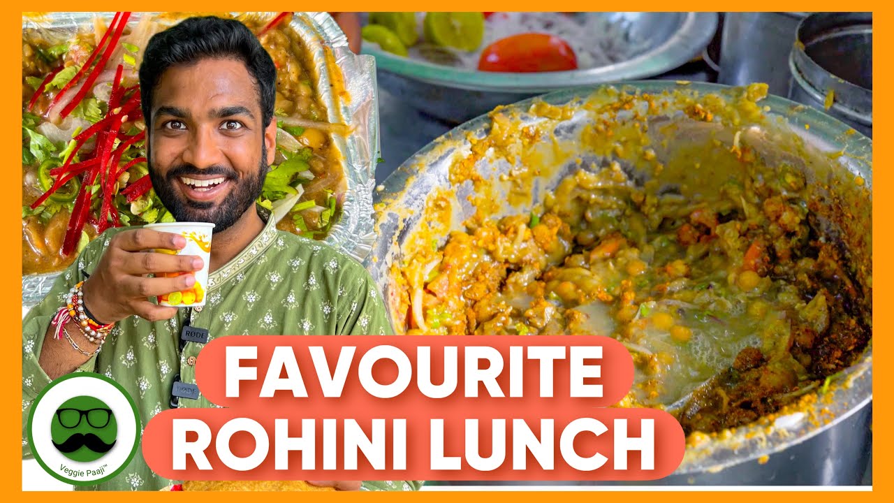 My Favourite Lunch In Rohini | Delhi Street Food | Veggie Paaji - YouTube