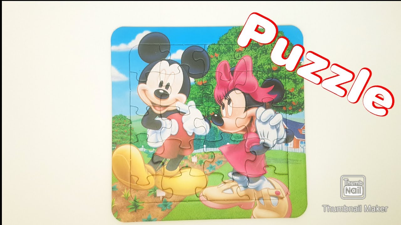Puzzle Mikey et Minnie ميكي و ميني ماوس بازل - YouTube