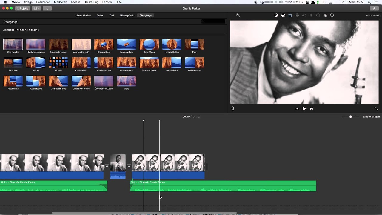 2 iMovie Medien auf Timeline anordnen - YouTube