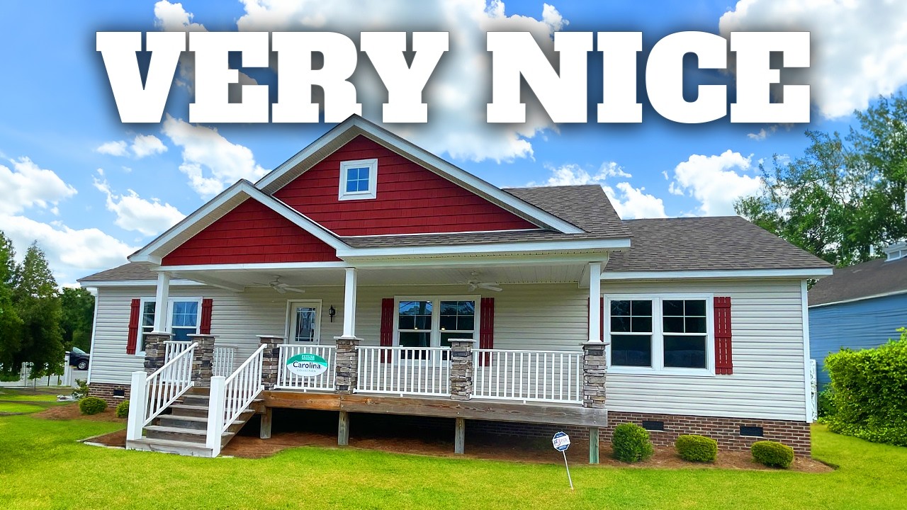 SMALL but CUTE modular home that's built VERY WELL! Prefab House Tour ...