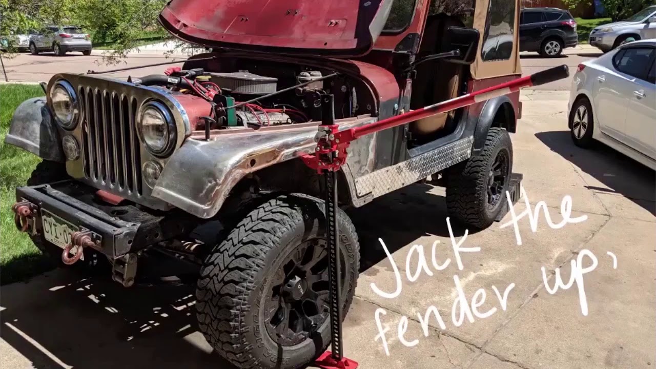 1979 Jeep CJ7 - Fender Bodywork - YouTube