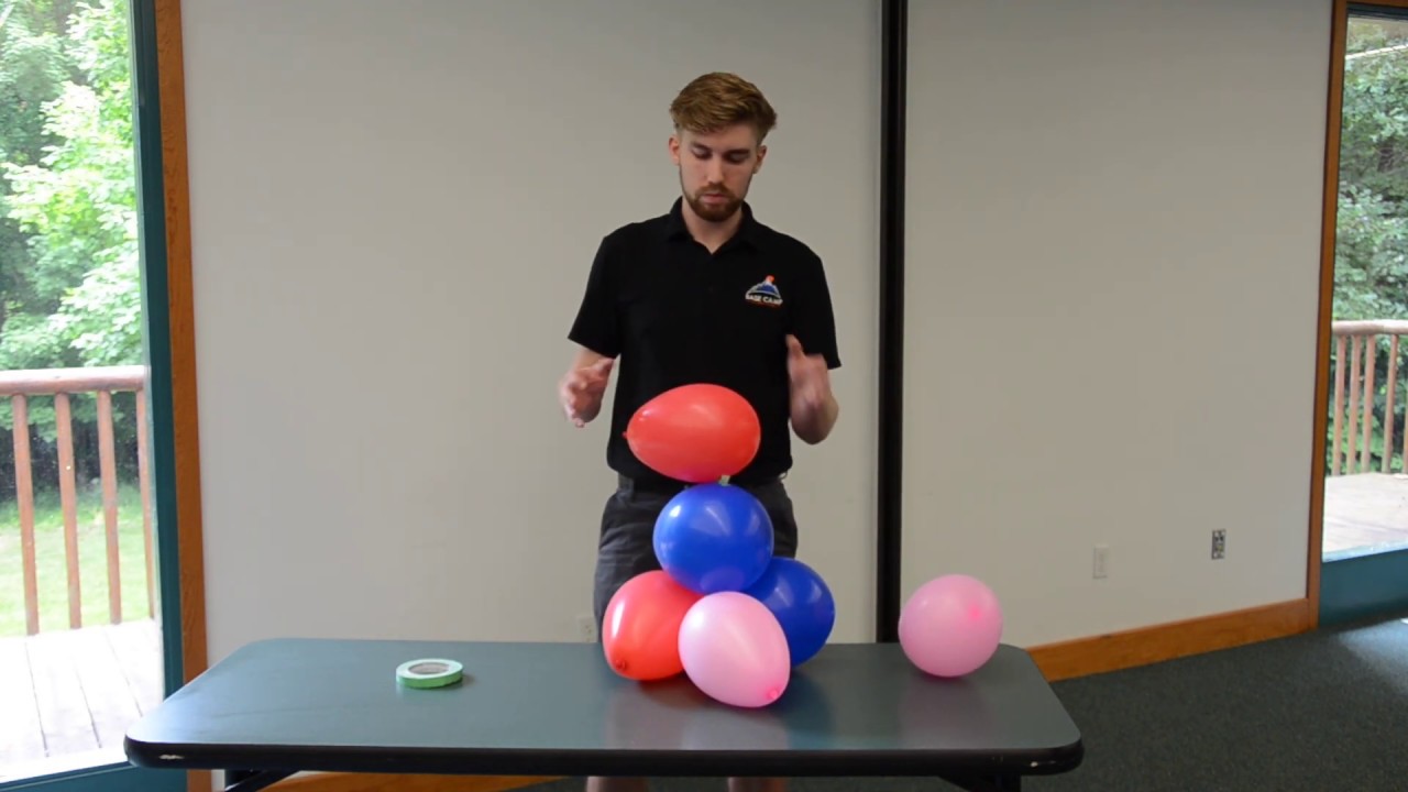 Challenge Camp- Week 1 Challenge 1-Balloon Tower - YouTube