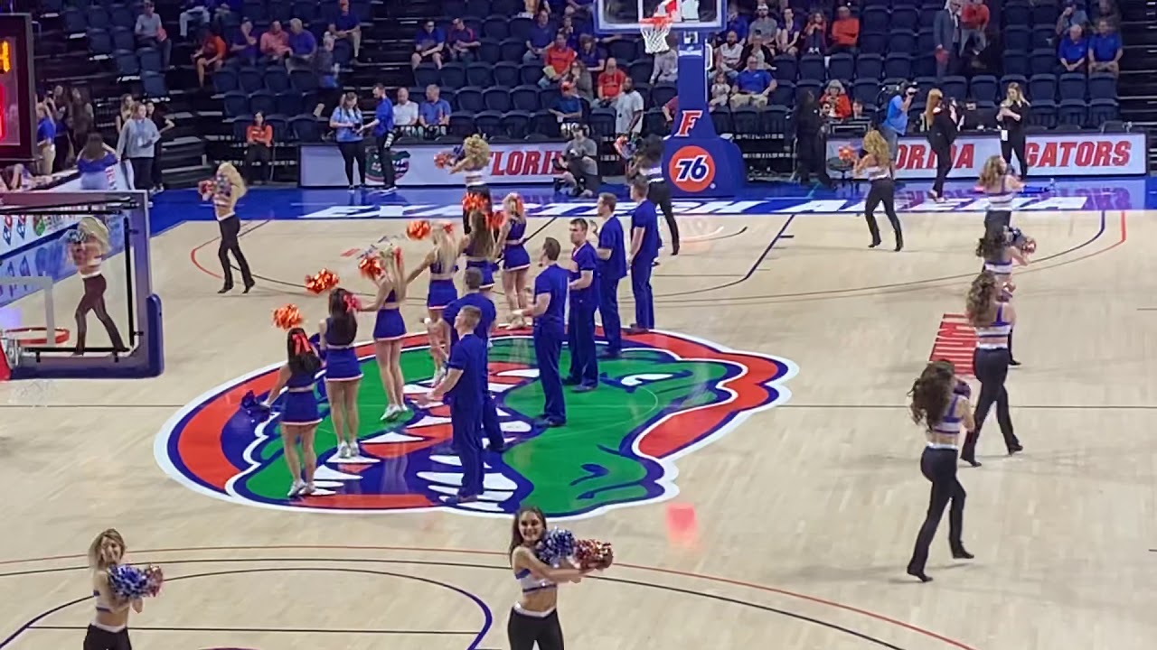 2020 Feb Florida Gators Band Dance and Cheer Living on a Prayer - YouTube