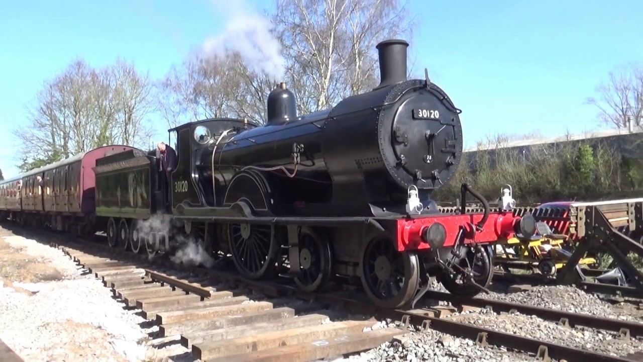 LSWR T9 class at the Battlefield Line 25/03/2017 - YouTube
