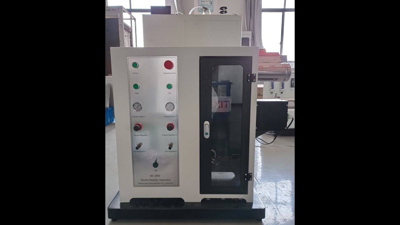 Smoke Density Laboratory Test Equipment ASTM D2843 - YouTube