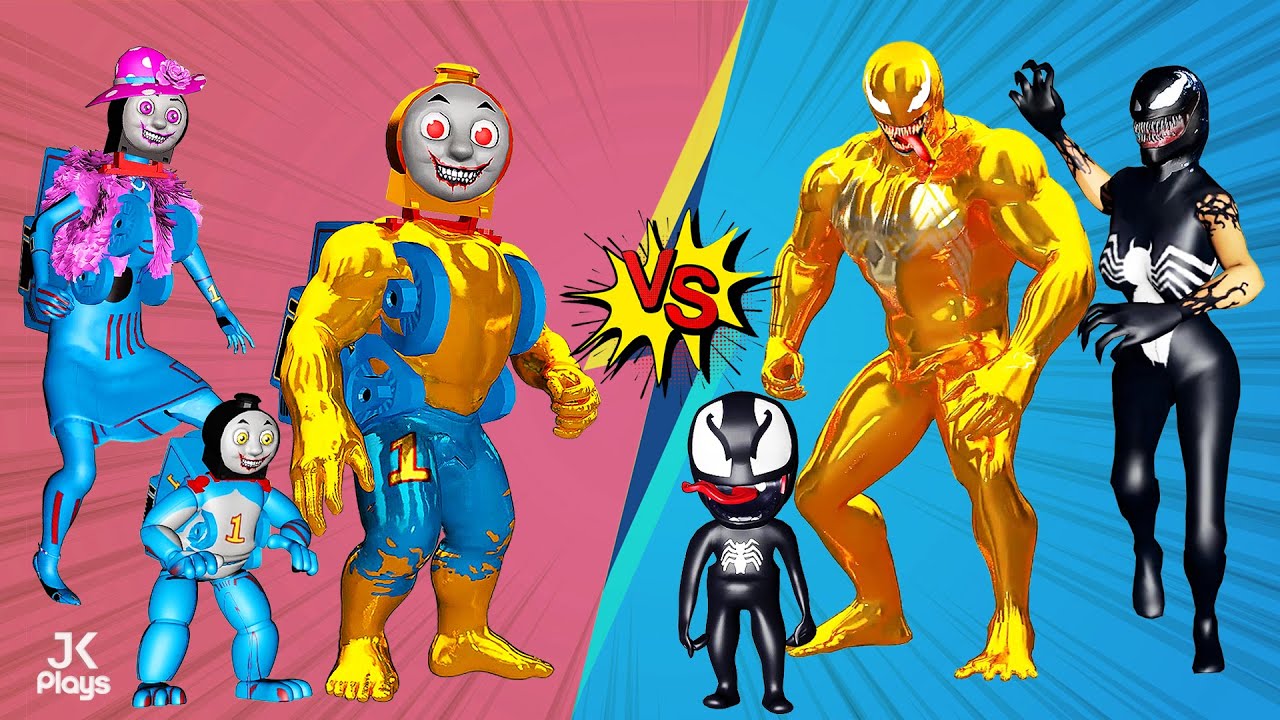 FAMILY VENOM GOLDEN VS FAMILY CURSED THOMAS GOLDEN - YouTube