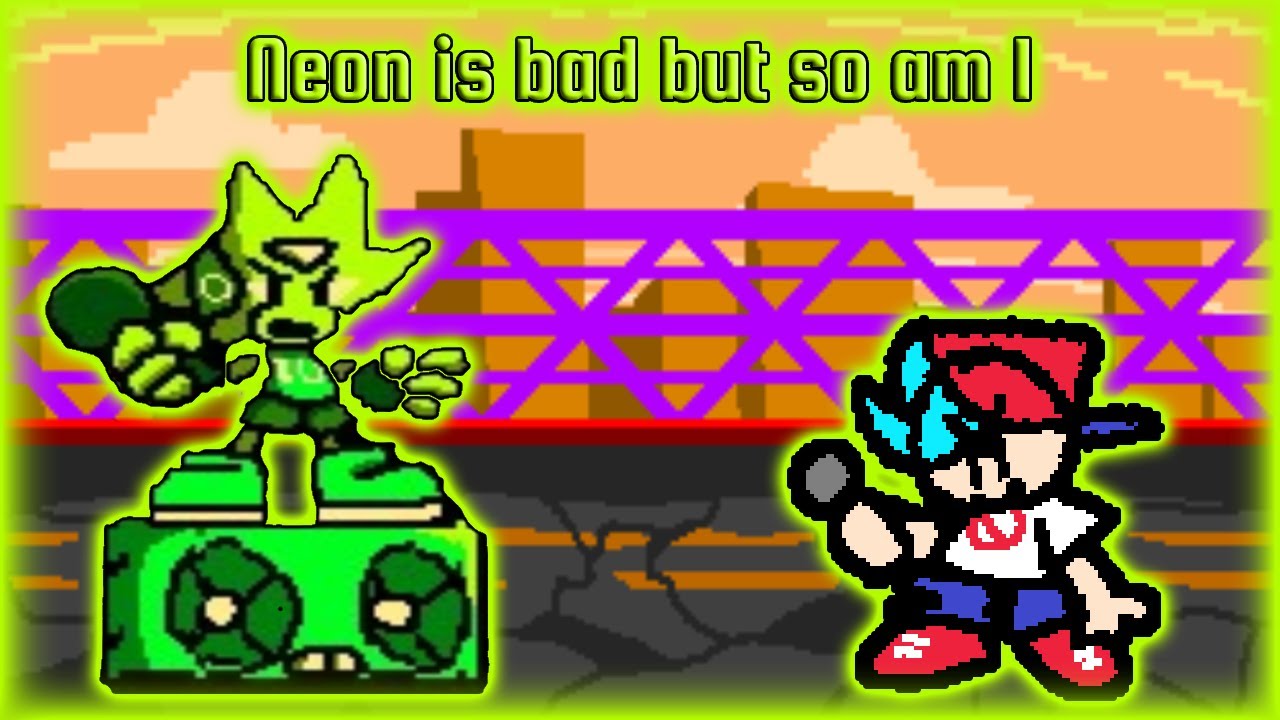 Neon is bad but so am I fnf vs neon but bad - YouTube