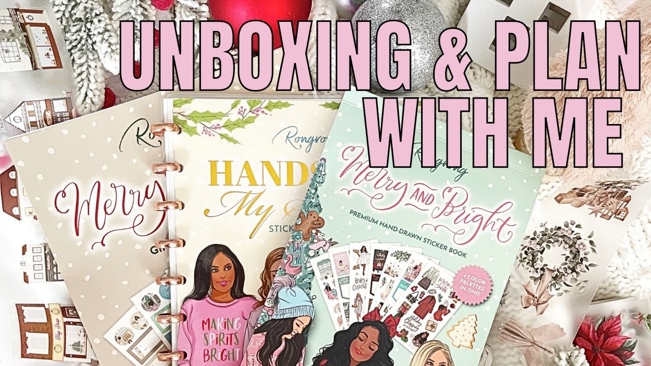 Rongrong Holiday Release | Unboxing & Plan With Me | Sticker Books ...