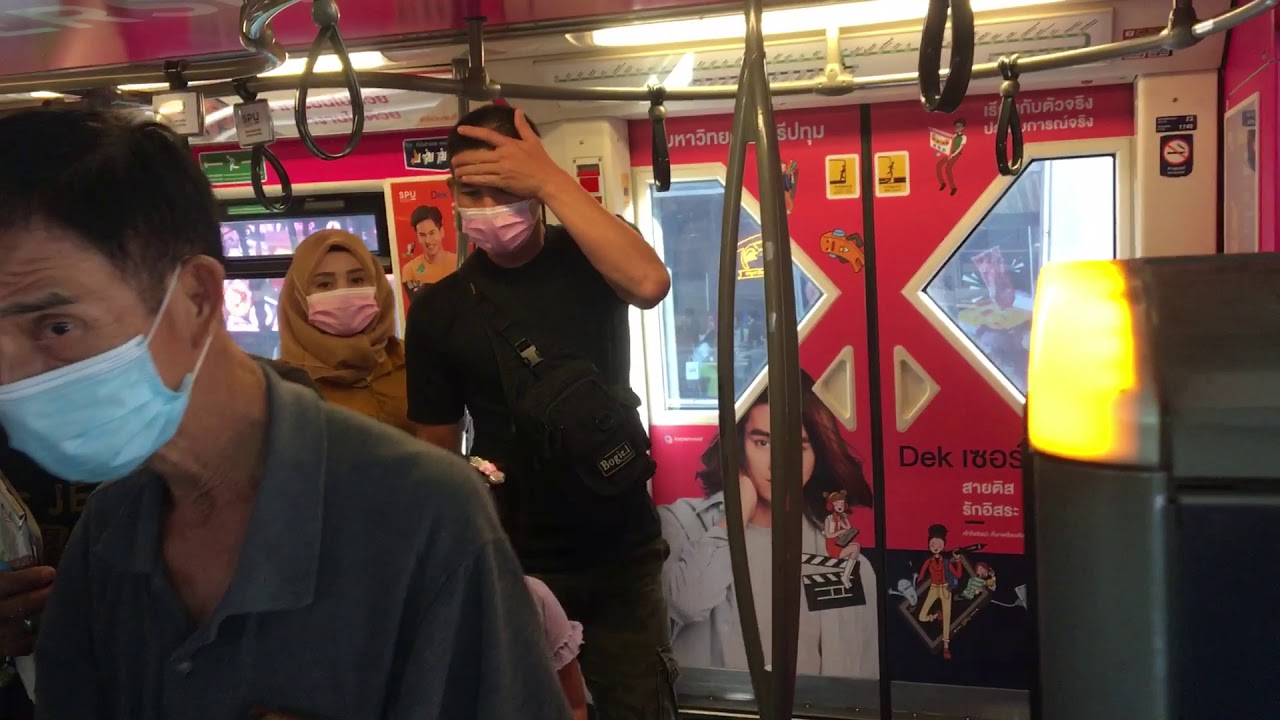 BTS Skytrain Siemens Modular Metro EMU-A1 No.23 from Siam (CEN) to ...