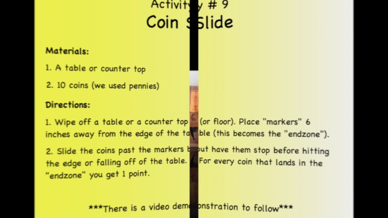 Coin Slide Activity #9 - YouTube