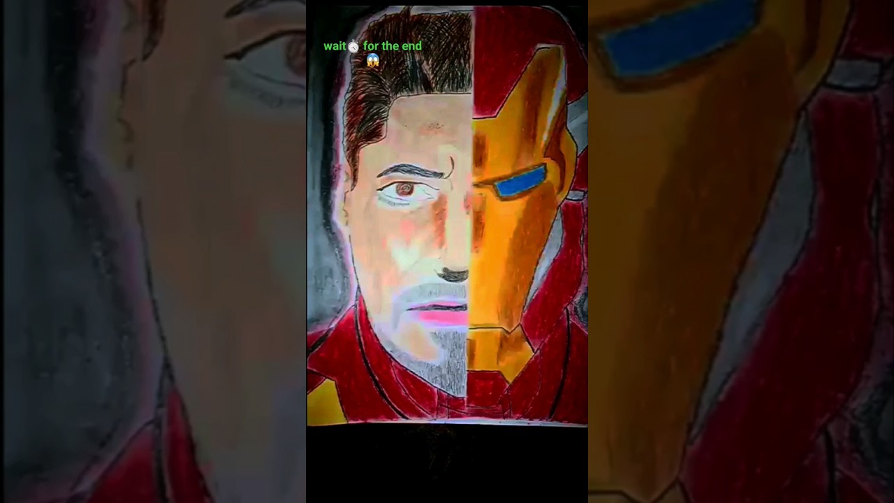 how to draw iron man drawing 15 मिनट में iron manबनाओ #drawing #shots # ...
