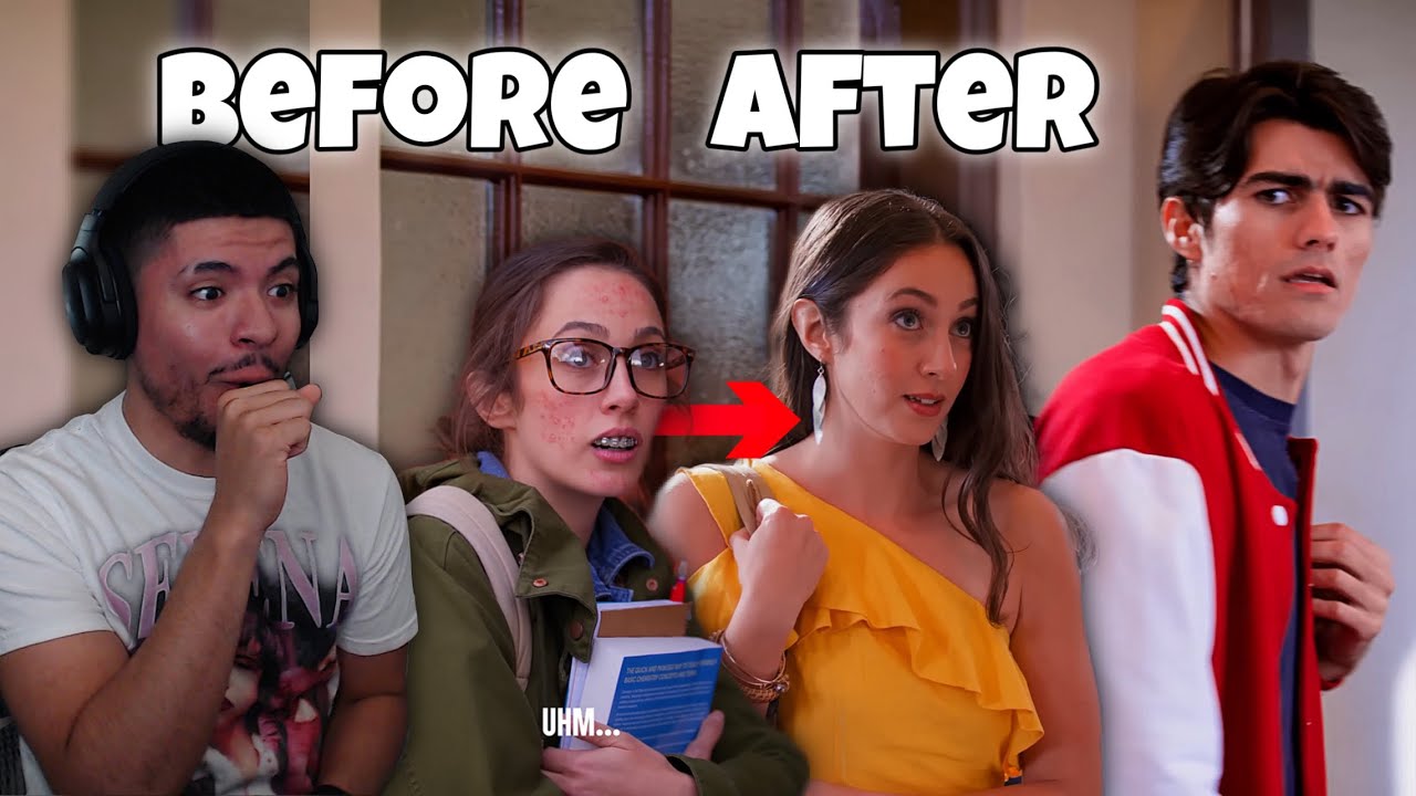 The Craziest Glow Up Ever! Nerd Gets Revenge On Cool Teens | Dhar Mann Reaction! - YouTube
