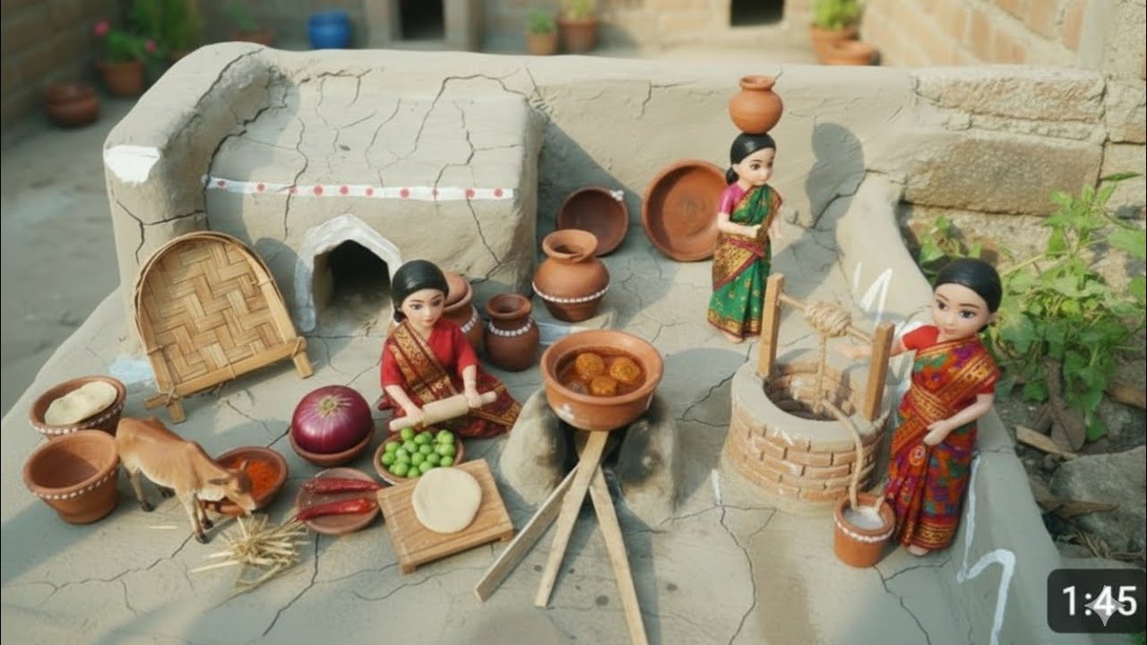 Miniature Mutton+Chapati Recipe | Rana's miniature | Mini food - YouTube