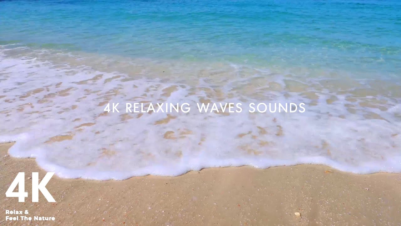 4k Tropical Beach Waves, Paradise Beach, Nature Sounds for Sleeping ...