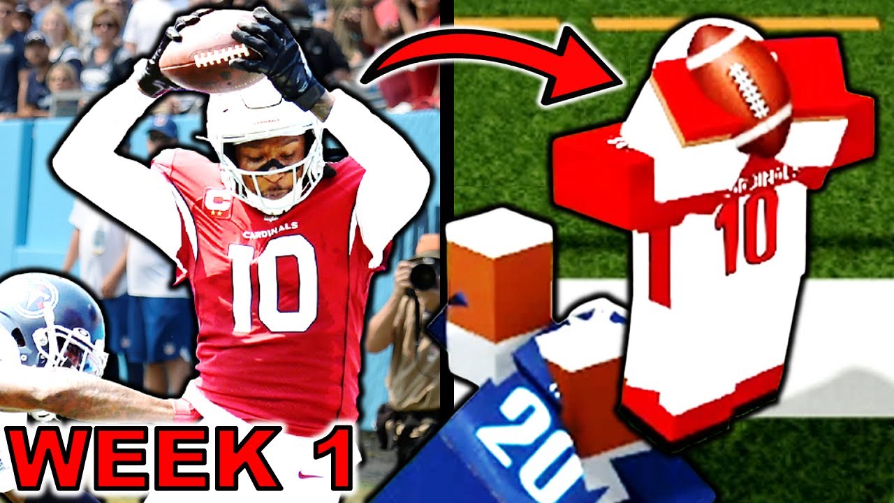 THE BEST PLAYS OF NFL WEEK 1 RECREATED IN ROBLOX! (FOOTBALL FUSION ...