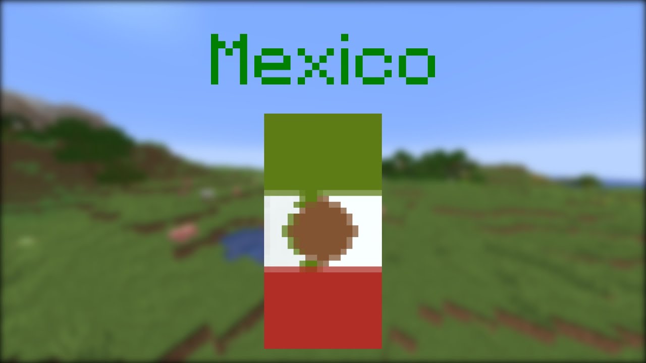 How to make the National Flag of Mexico (MEX) | Minecraft - YouTube
