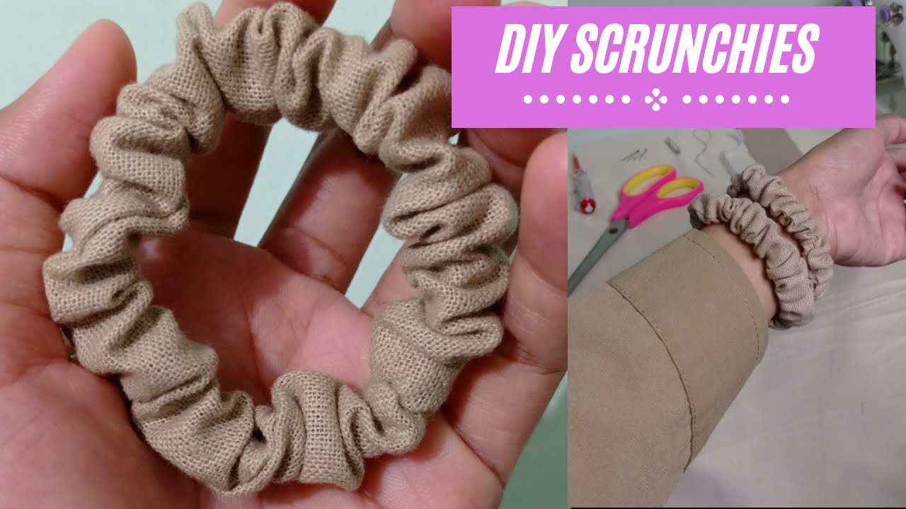Tutorial Membuat Scrunchies - Super Small - YouTube