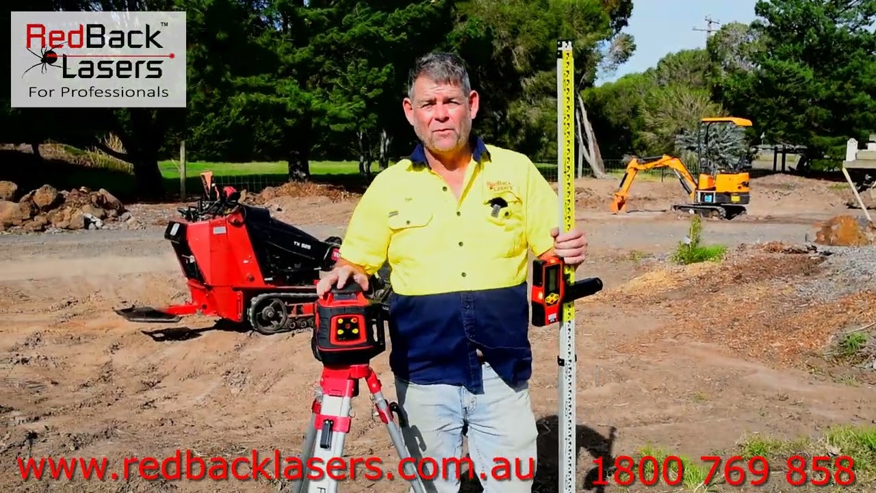 Rotating Laser Level Auto-Leveling for Construction - RedBack Lasers