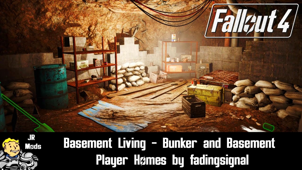 Fallout 4 Mod Showcase: Basement Living - Bunker and Basement Player ...