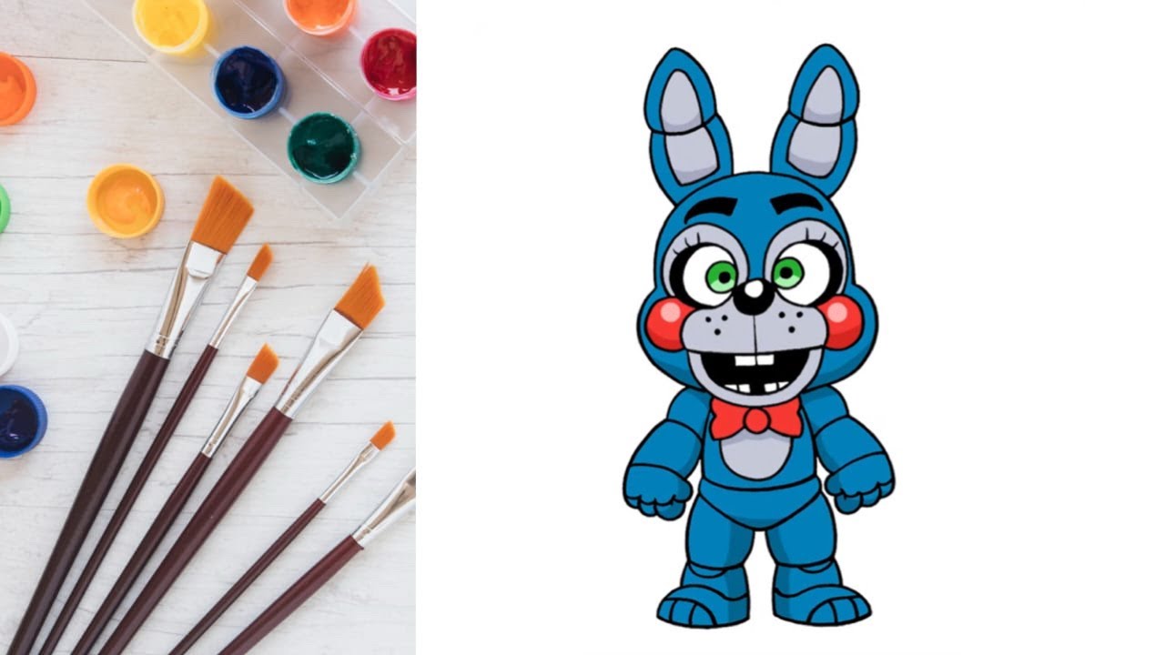 How To Draw Toy Bonnie | Five Nights at Freddy's - YouTube