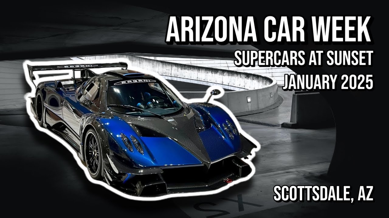 Supercars at Sunset - Arizona Car Week 2025 - YouTube