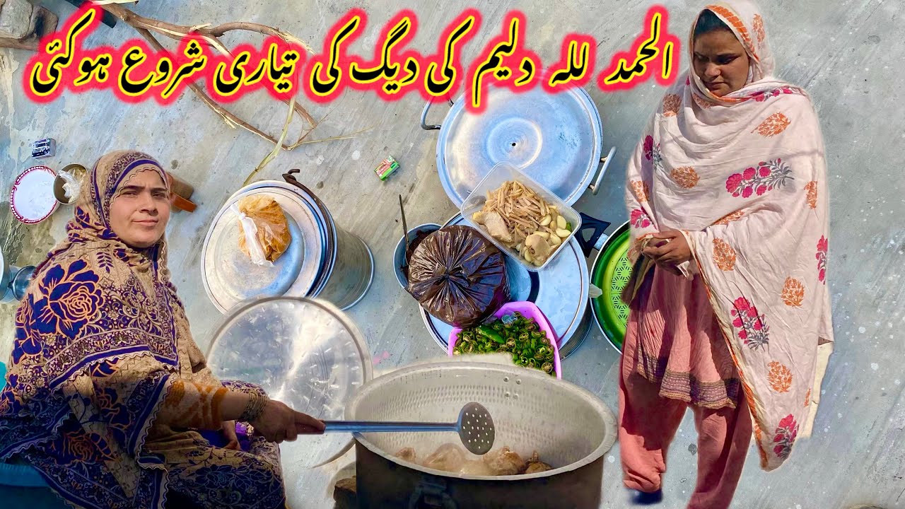 alhamdulillah haleem ki dyg ki tyare sruru ho gi | nabeela rashid vlog - YouTube