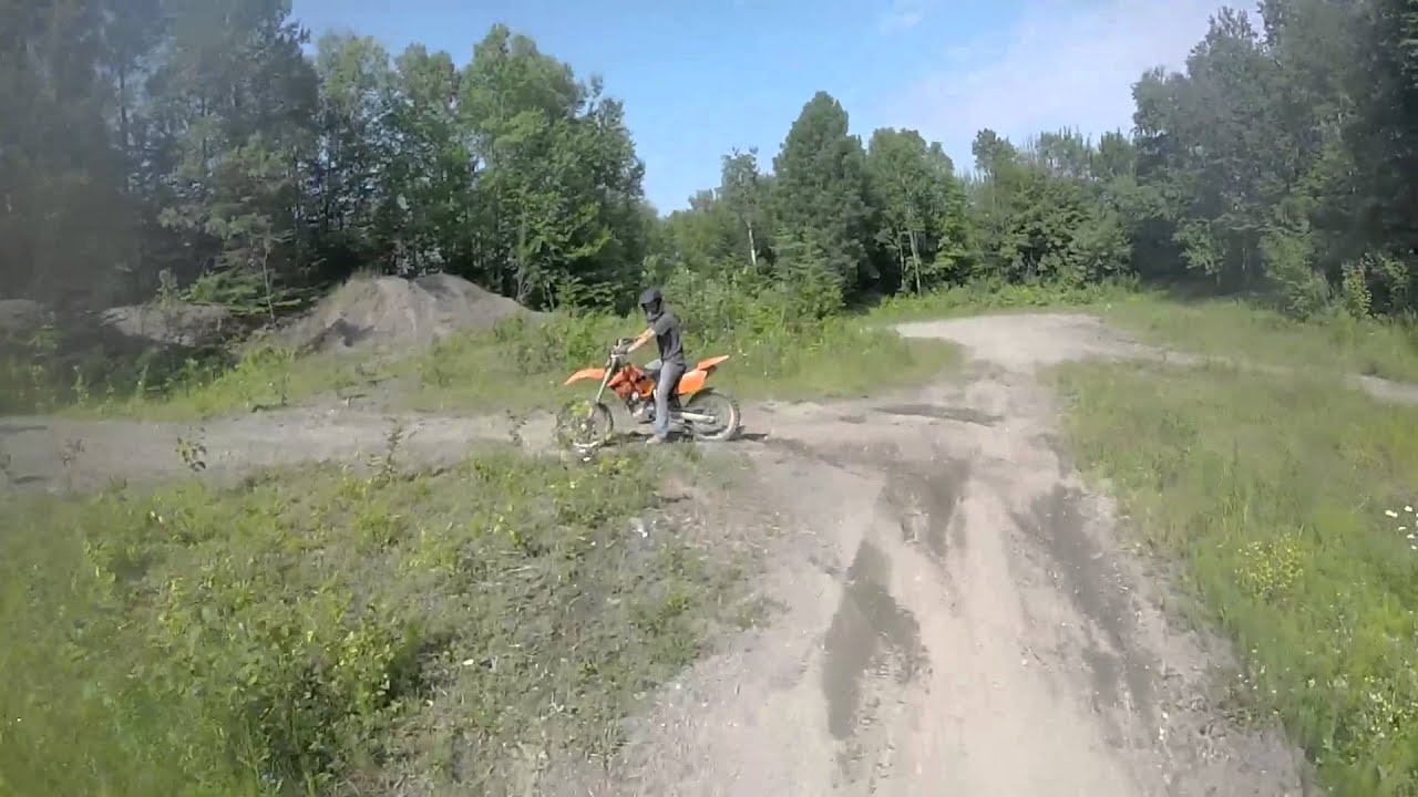 KTM 450 SXF trail riding - YouTube