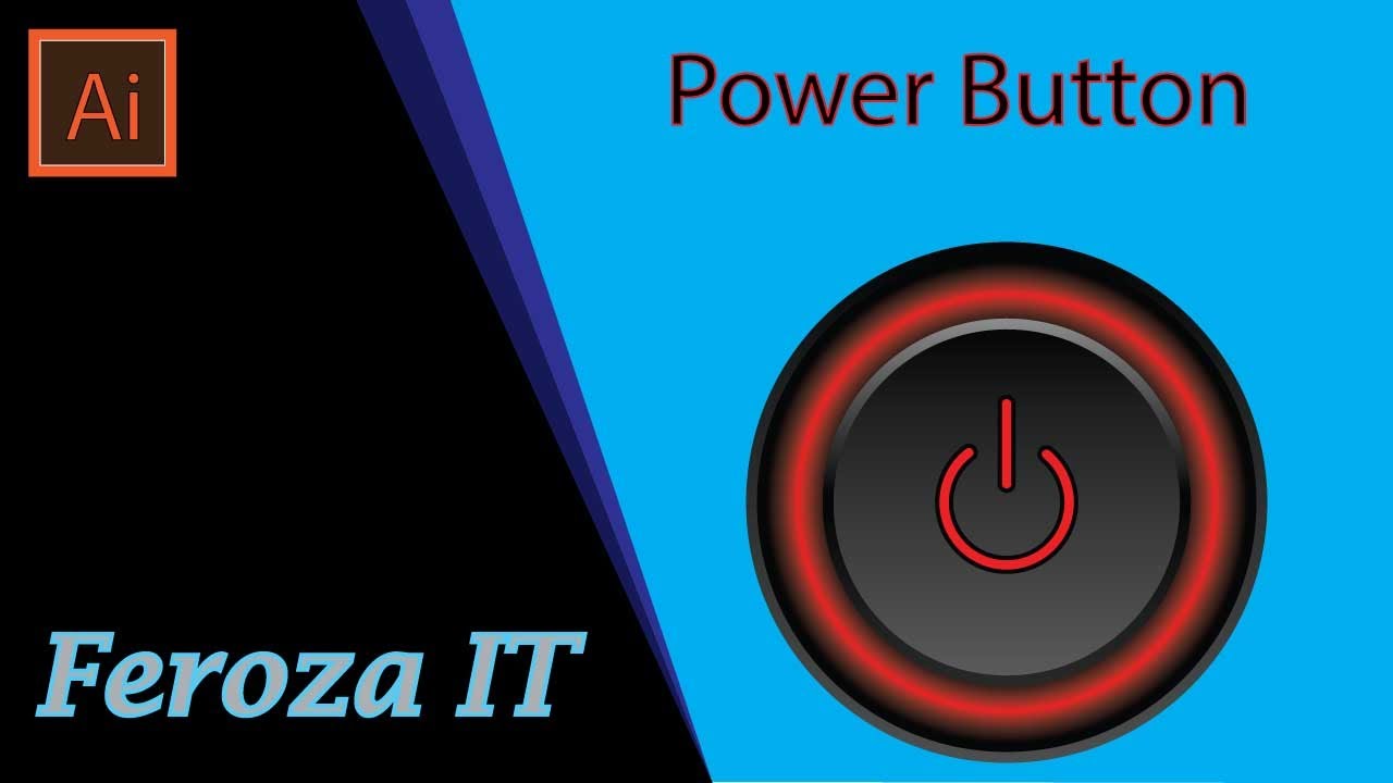 Adobe Illustrator CC - How to create a power button - YouTube