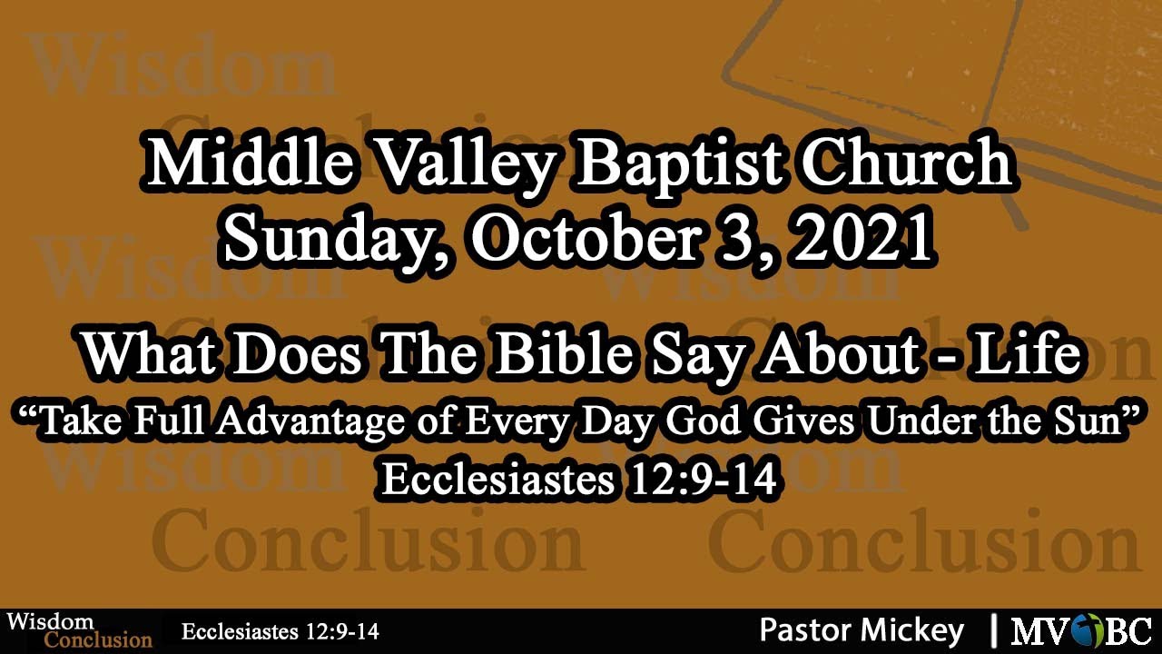 MVBC Worship Service Oct 3, 2021 - YouTube