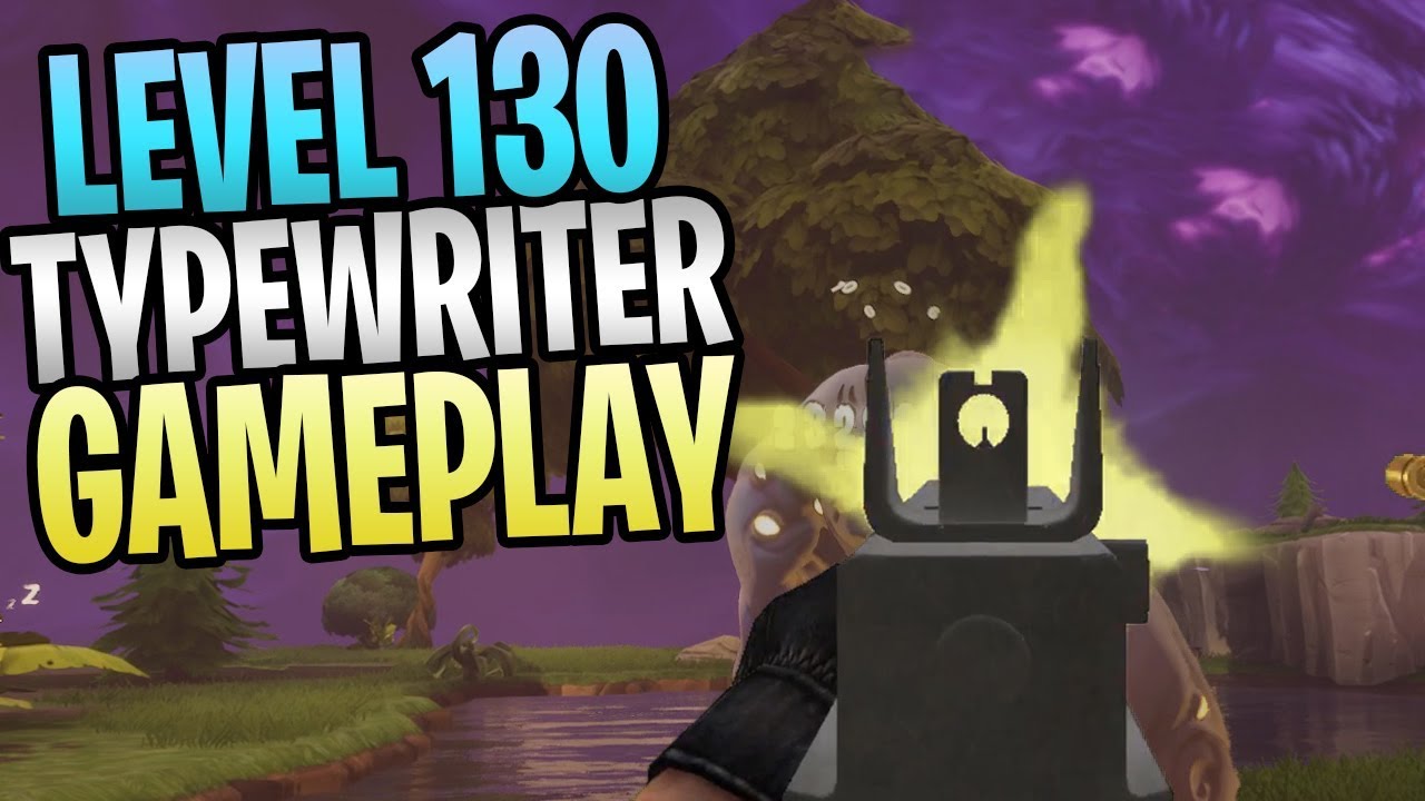 FORTNITE - Fully Upgraded TYPEWRITER Save The World Gameplay - YouTube