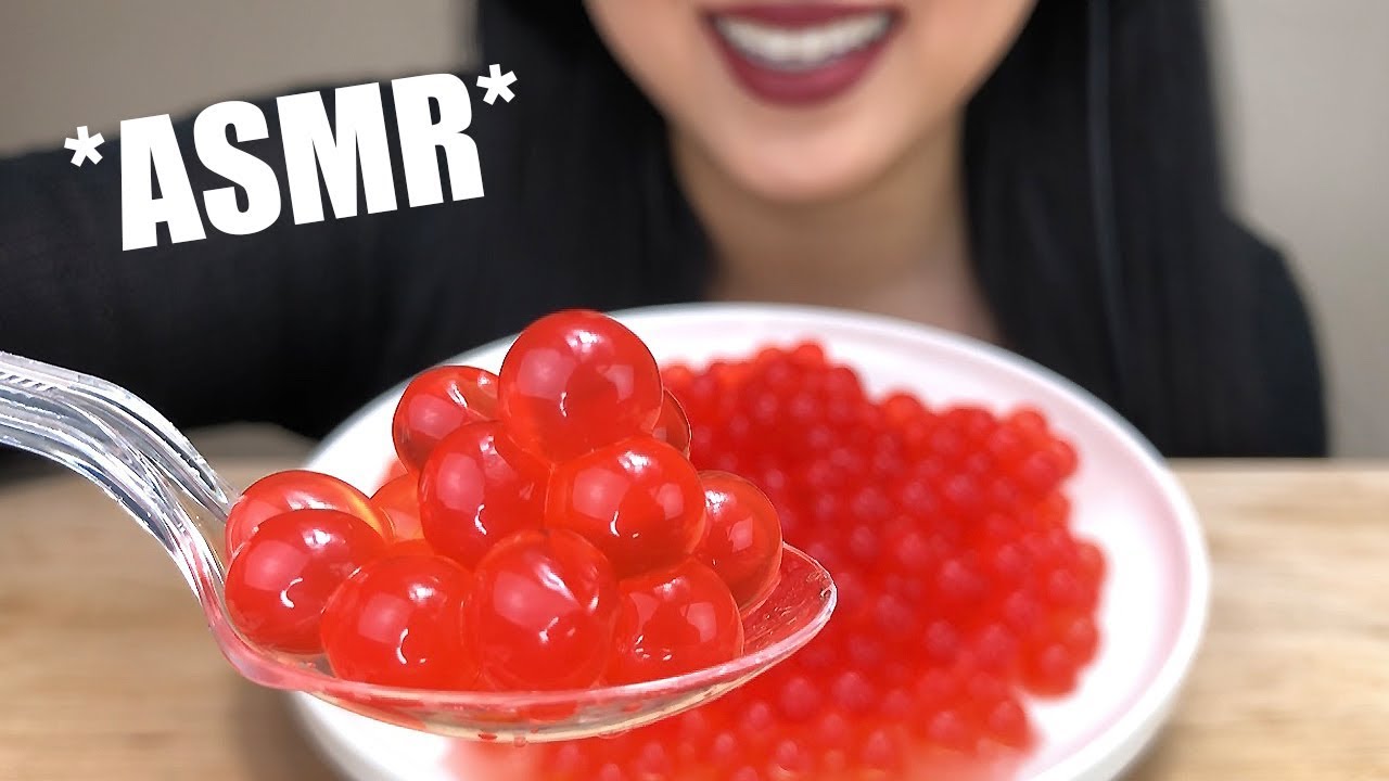 ** ASMR POPPING BOBA ** | Soft Bursting Eating Sounds | No Talking ...