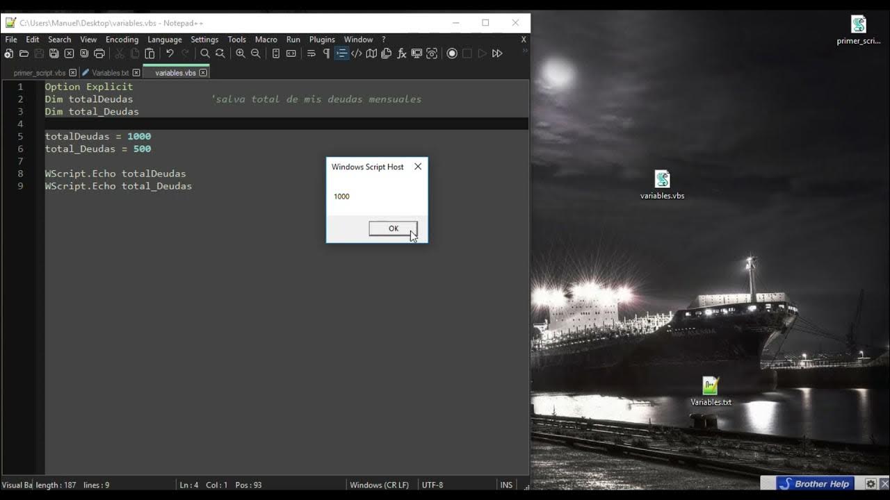 6.1 Como usar Option Explicit para variables en VBScript (vbs) - YouTube