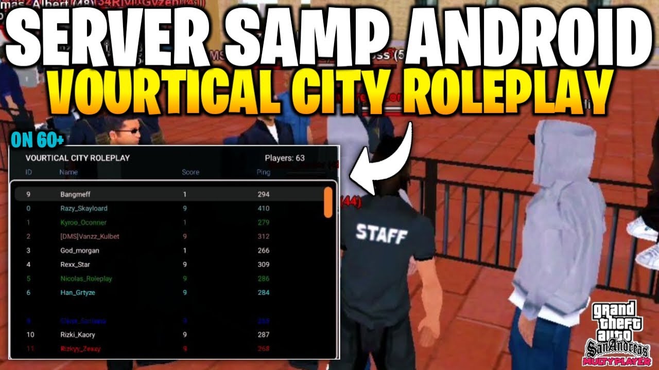 REVIEW SERVER SAMP RAMAI PLAYER NO DISCORD VOURTICAL CITY ROLEPLAY || GTA SAMP INDONESIA - YouTube