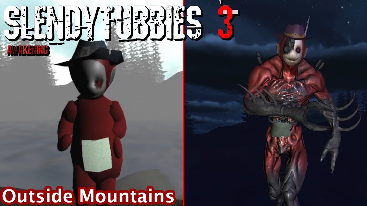 Slendytubbies 3: Awakening | Outside Mountains | Collect Mode | No ...